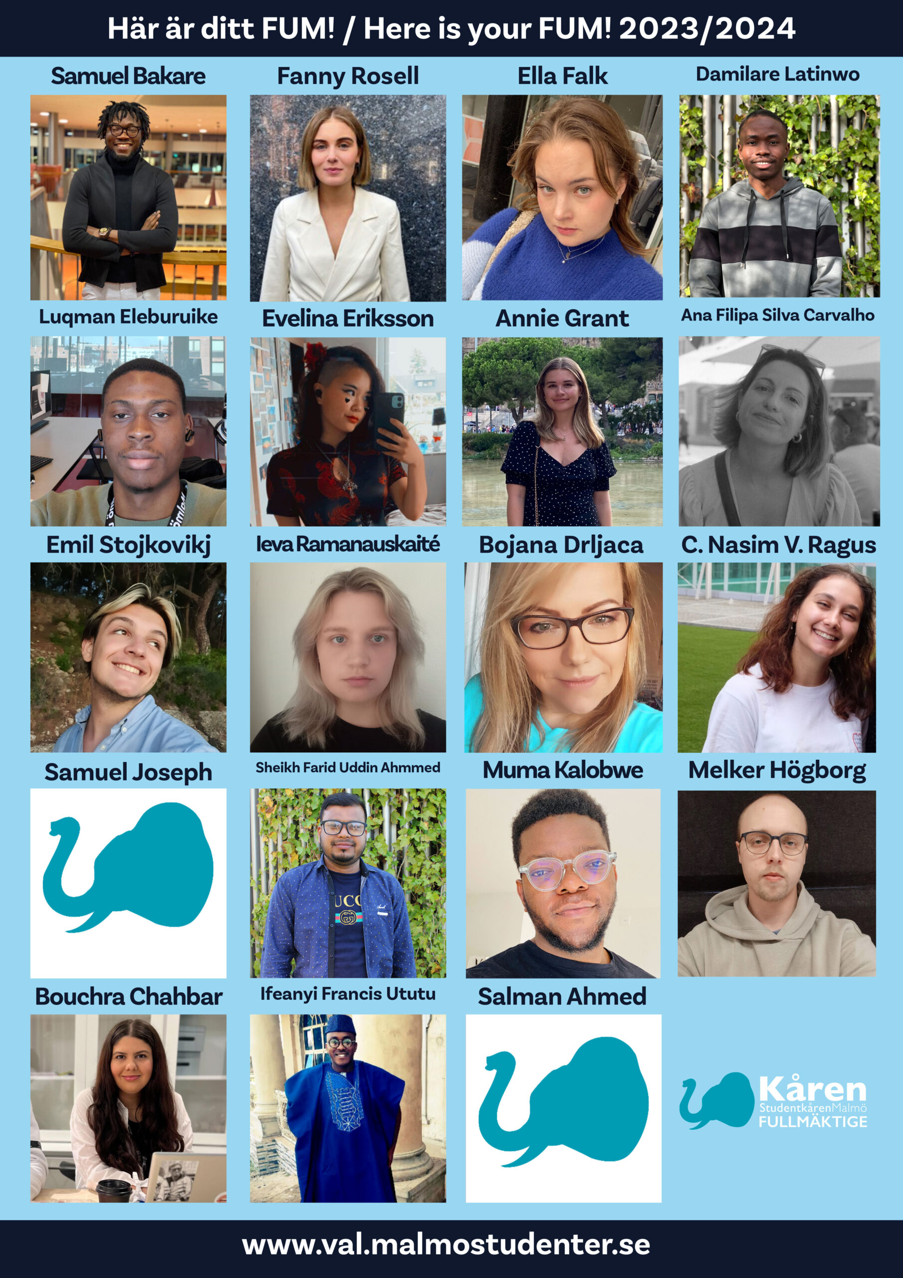 Valresultatet 2023 - Här är ditt nya FUM - Studentkåren Malmö - Välkommen till studentstaden Malmö