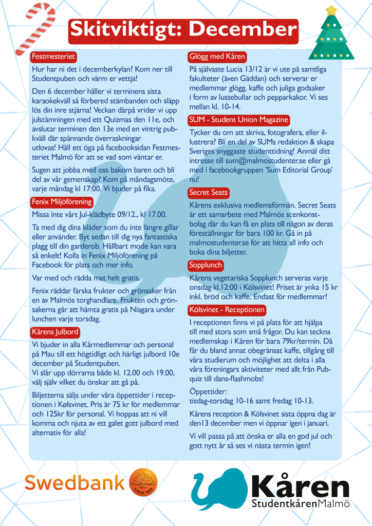 The toilet paper - December - Malmostudenter.se